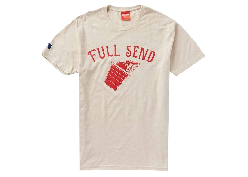 Full Send Red Cup Tee Cream Men's - SS21 - GB