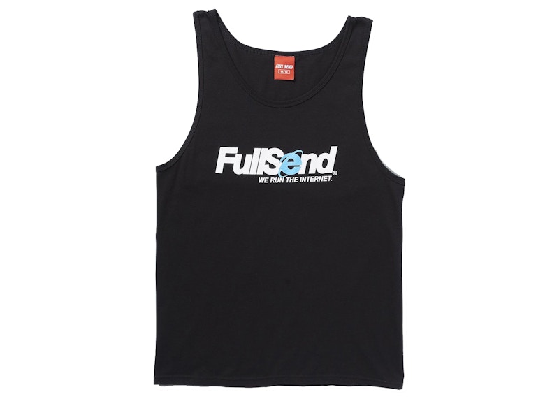 Full Send Run The Internet Tank Black - SS21 Men's - GB