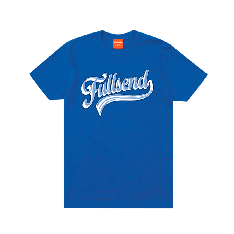 Full Send Script Tee Cobalt Blue Men's - FW20 - US