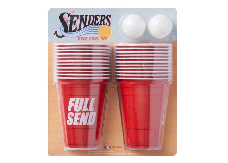 Full Send Senders Beer Pong Kit Red - US