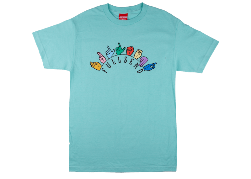 Full Send Sign Language Tee Mint - SS21