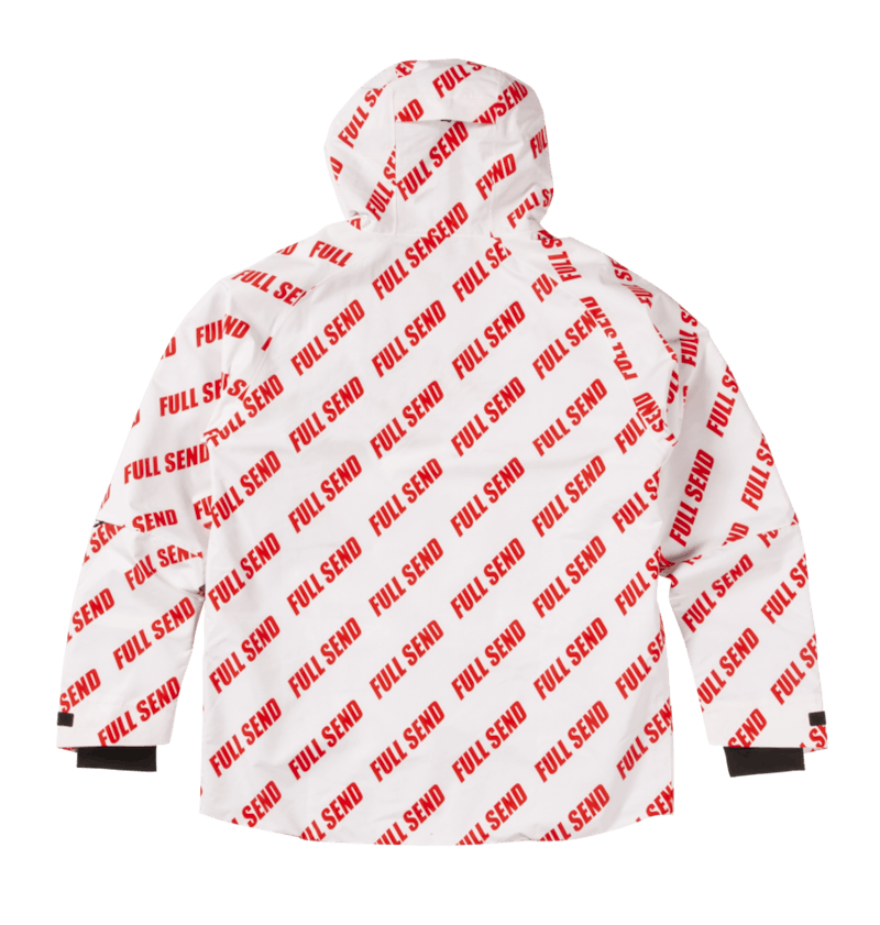 Full Send Ski Jacket White - FW20