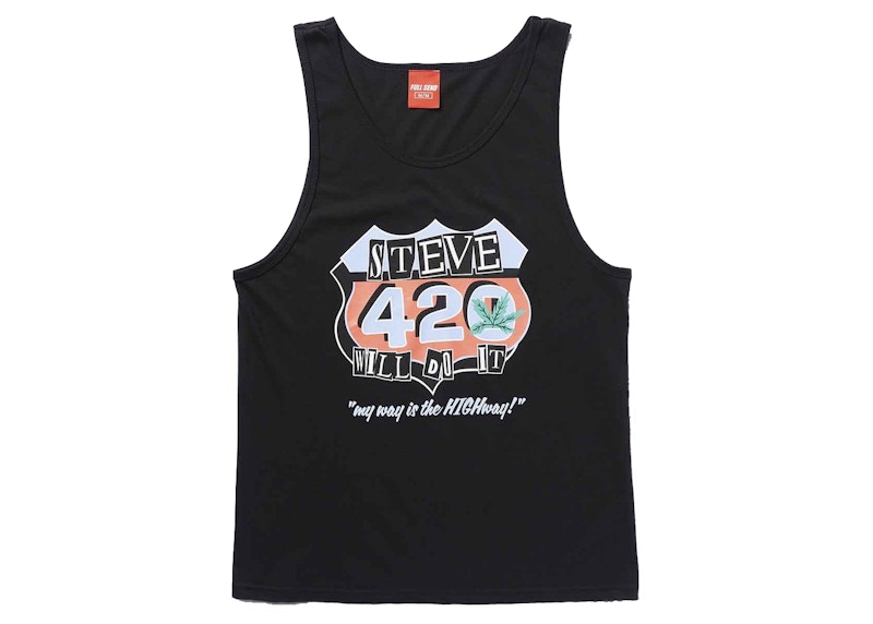 Full Send Steve Will Do It Route 420 Tank Black Men's - SS21 - US