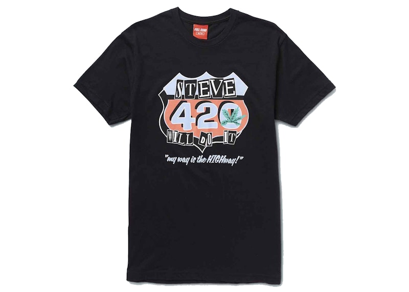 Full Send Steve Will Do It Route 420 Tee Black Men's - SS21 - US