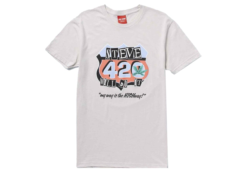 Full Send Steve Will Do It Route 420 Tee Sand Men's - SS21 - US