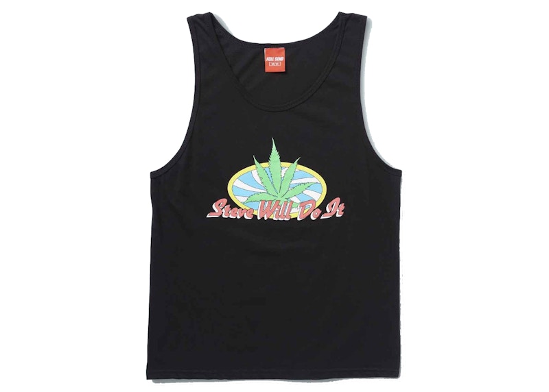 Full Send Steve Will Do It Weed Tank Black Men's - SS21 - US