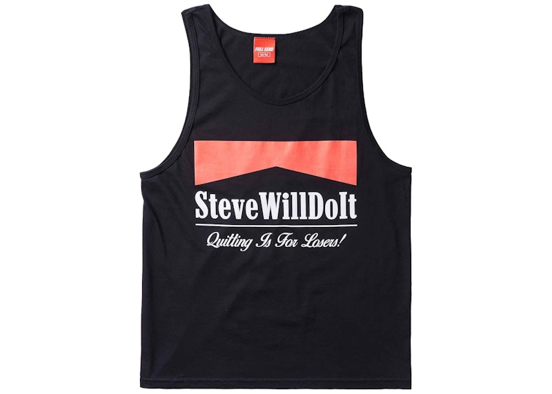 Full Send SteveWillDoIt Smokes Tank Black Men's - US
