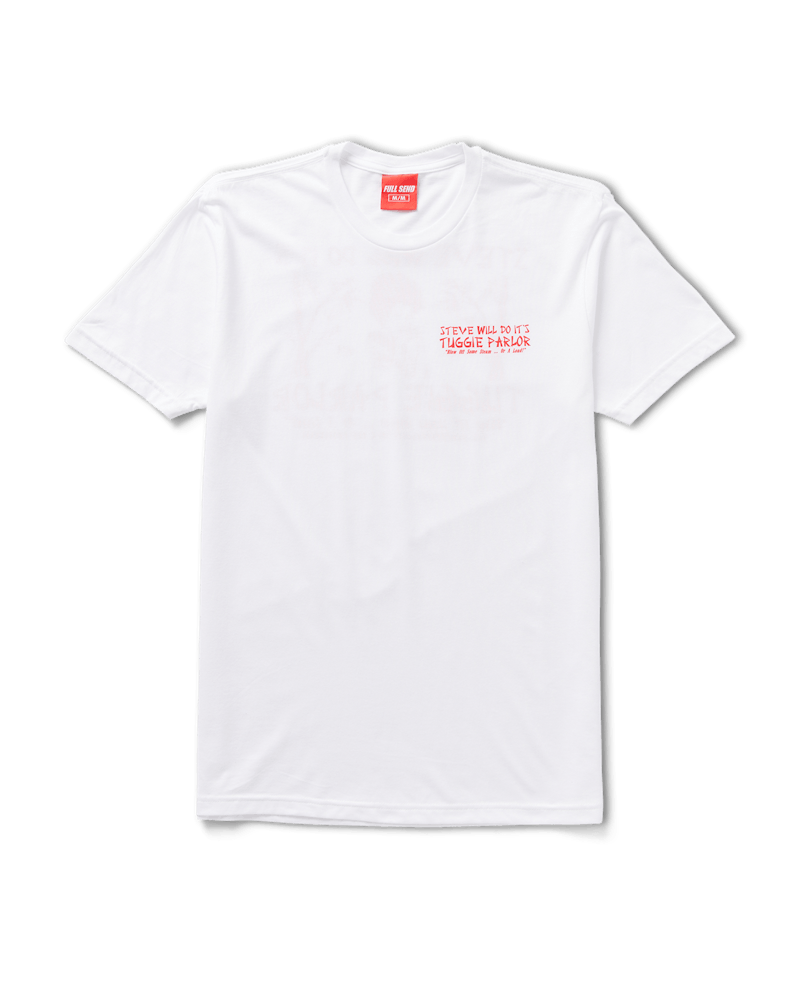 Full Send SteveWillDoIt Tuggie Parlor T-shirt White Men's - FW21 - US