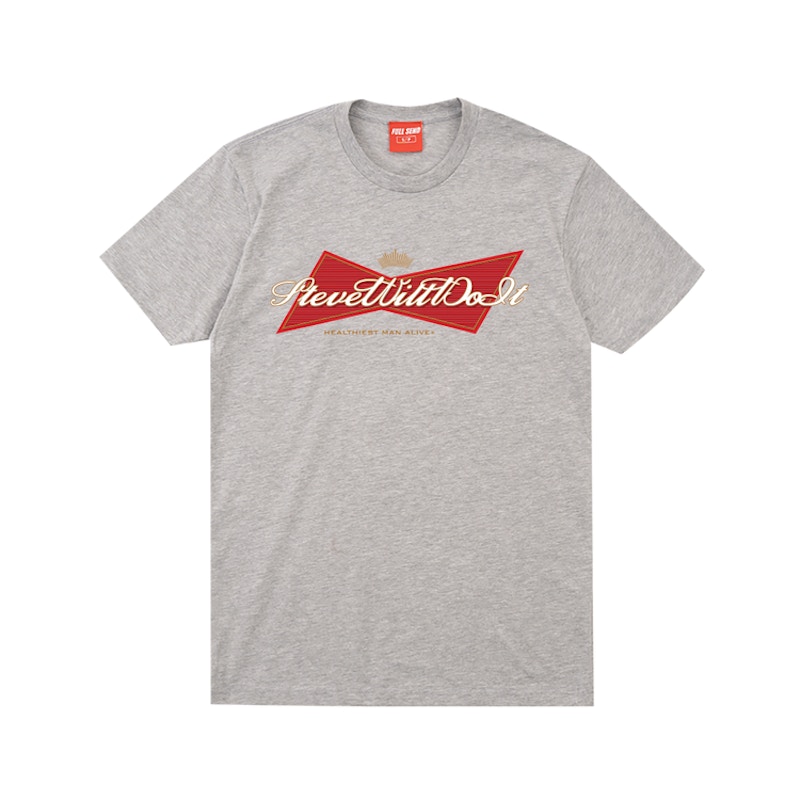 Full Send Stevewilldoit Bowtie Tee Grey Homme - FW20 - FR