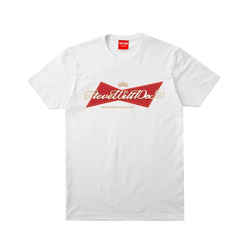 Full Send Stevewilldoit Bowtie Tee White - FW20