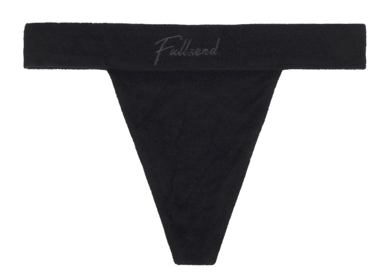 Full Send Terry Cloth Bikini Bottom Black - SS21 - US