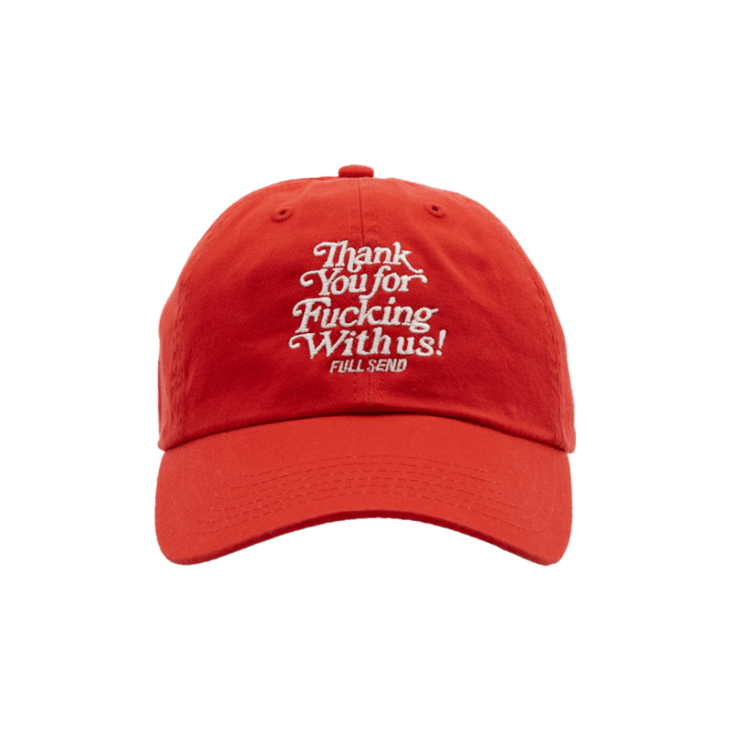 Full Send Thank You Dad Hat Red - FW20