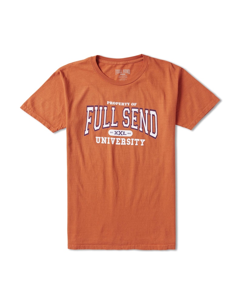 Full Send University Clemson Tee Orange - FW21