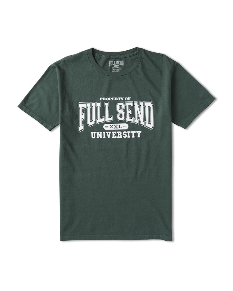Full Send University Michigan State Tee Green Men's - FW21 - US