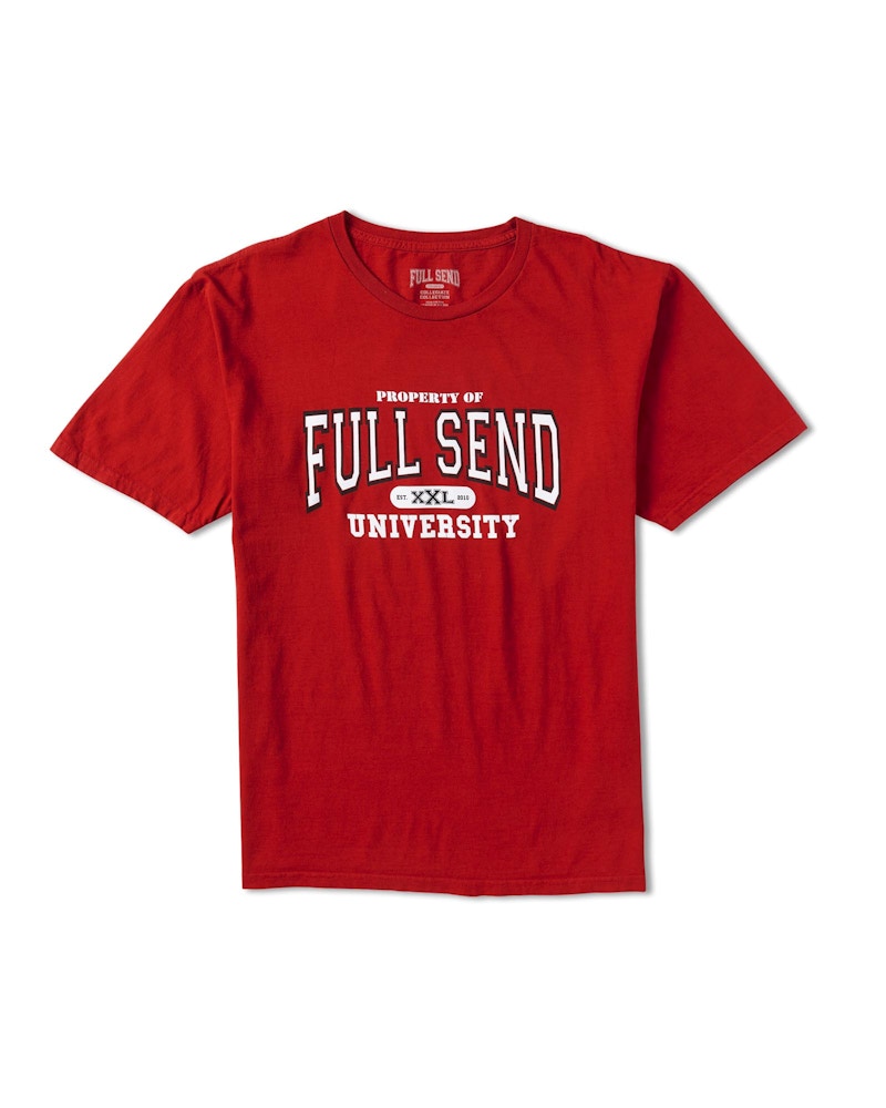 Full Send University Nebraska Tee Red Men's - FW21 - GB