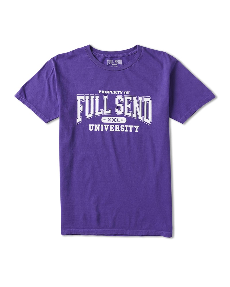 Full Send University Texas Christian Tee Purple Men's - FW21 - US