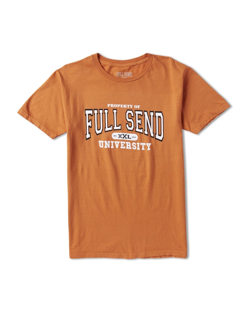 Full Send University Texas Tee Orange Men's - FW21 - US
