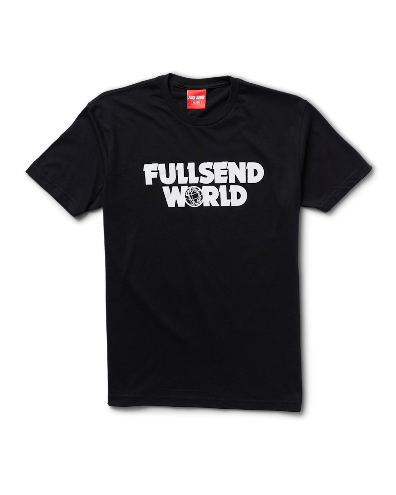 Full Send World T-shirt Black Men's - FW21 - US