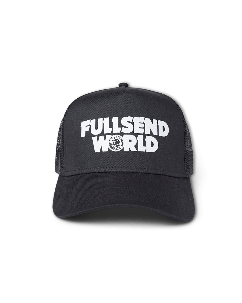 Full Send World Trucker Hat Black - FW21 - FR