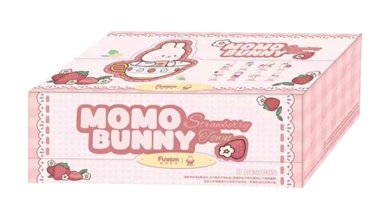 Funism MOMO Bunny Strawberry Town Series Blind Box Sealed Case (8 Blind ...