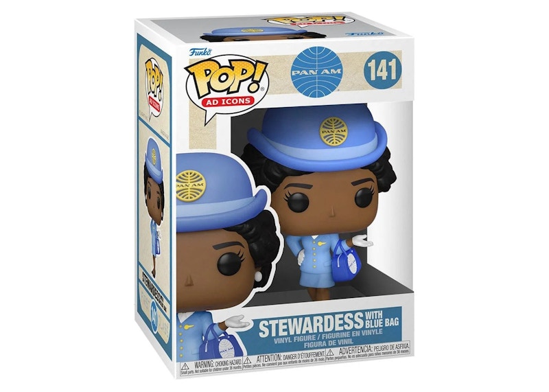 Funko Pop! Ad Icons Pan Am Stewardess with Blue Bag Figure #141 - SS21