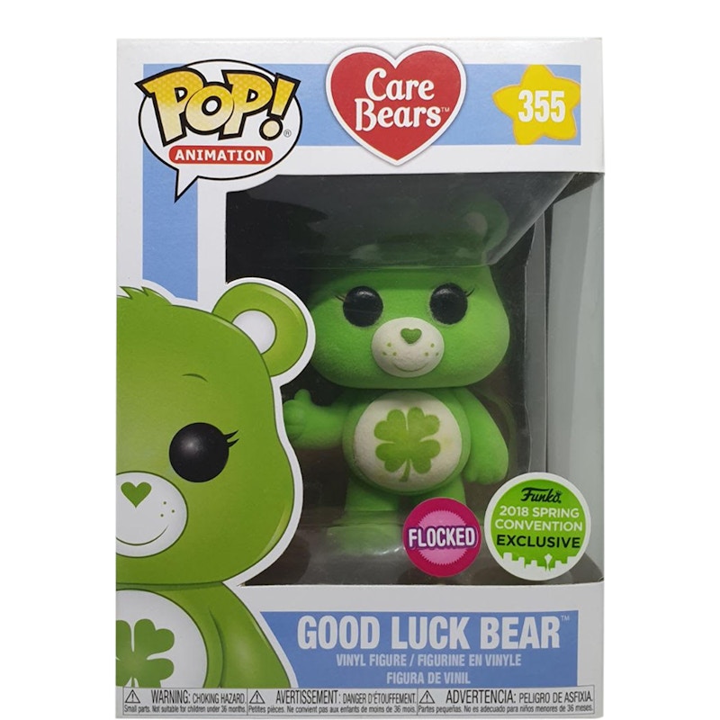 Funko Pop! Animation Care Bear Good Luck Bear (Flocked) Spring ...
