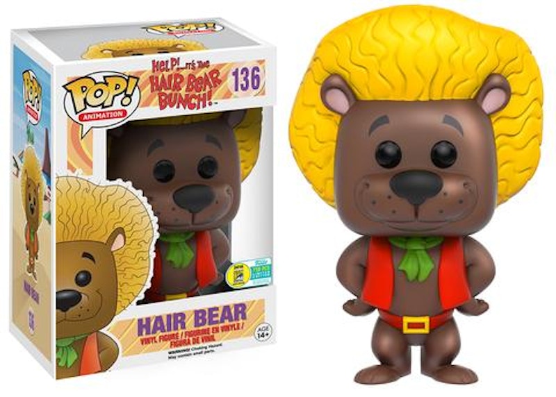 Funko Pop! Animaton Hair Bear (Brown) SDCC Figure #136
