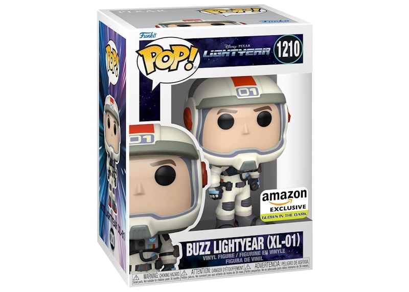 Funko Pop! Disney Pixar Lightyear Buzz Lightyear (XL-01) GITD Amazon ...
