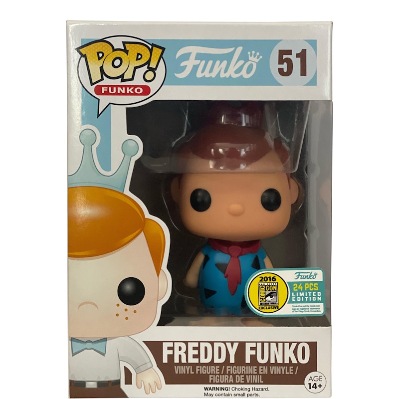 Funko Pop! Freddy Funko (as Fred Flintstone) (Blue) SDCC Figure #51 - US