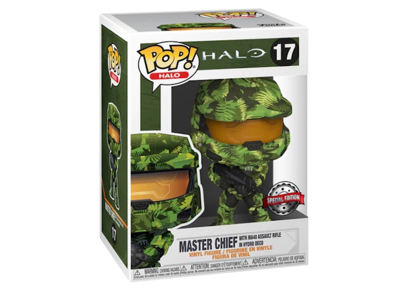 Funko Pop! Halo Master Chief with MA40 Assault Rifle in Hydro Deco ...
