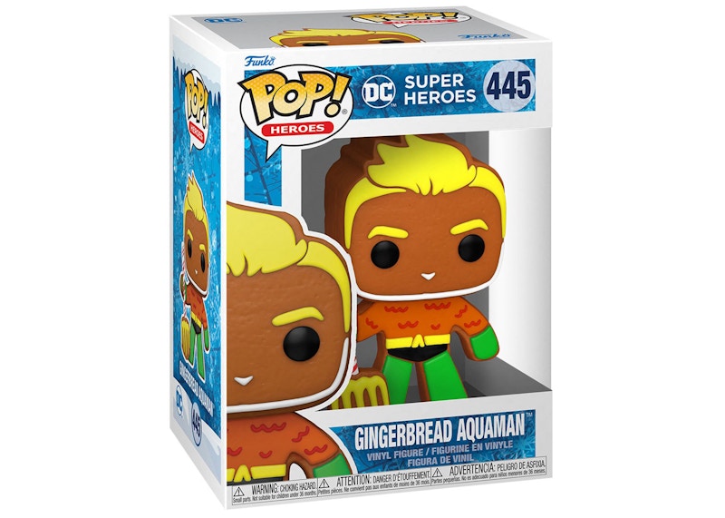 Funko Pop! Heroes DC Super Heroes Gingerbread Aquaman Figure #445 - US