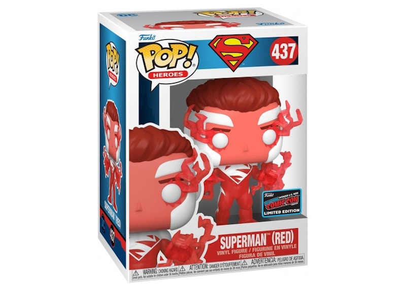Funko Pop! Heroes DC Superman (Red) 2022 NYCC Exclusive Figure #437 - CN