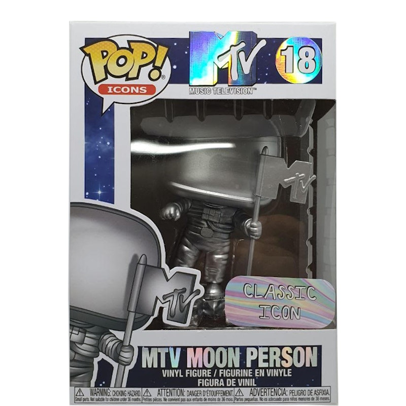 Funko Pop! Icons MTV Moon Person Classic Icon Figure #18 - US