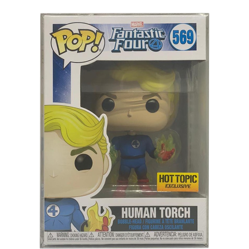 Funko Pop! Marvel Fantastic Four Human Torch Hot Topic Exclusive Figure ...