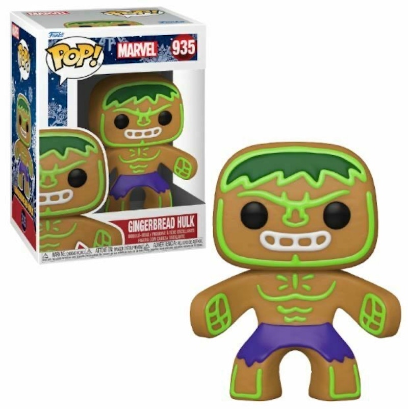 Funko Pop! Marvel: Gingerbread Hulk Figure #935 - US