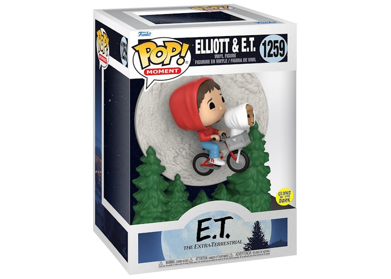 Funko Pop! Moment E.T. 40th Anniversary Elliott & E.T. (Flying) GITD ...