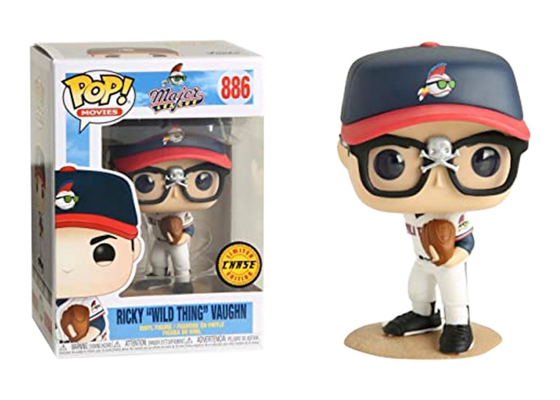 Funko Pop! Movies Major League Ricky Vaughn With Glasses (Chase) Figure ...
