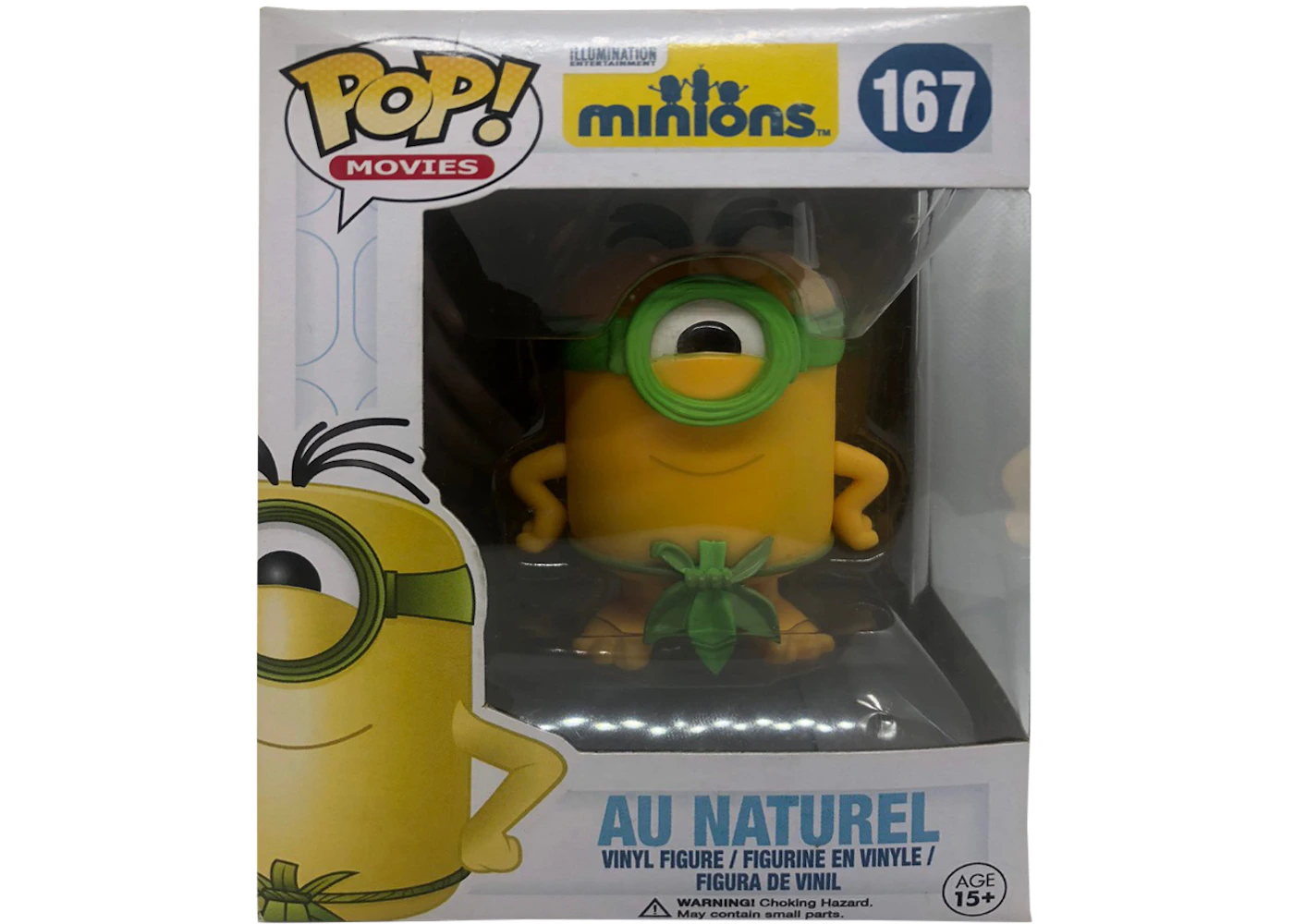 Funko Pop! Movies Minions Au Naturel Figure #167 - US Funko Pop! Movies Minions Au Naturel Figure #167 - US