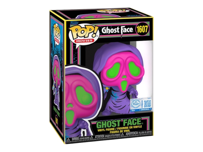 Funko Pop! Movies Scream Ghost Face (Black Light) Funko Exclusive #1607 ...