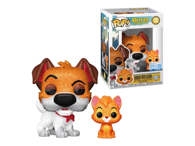 Funko Pop! Oliver Company Dodger with Oliver (Diamond) Limited Edition ...