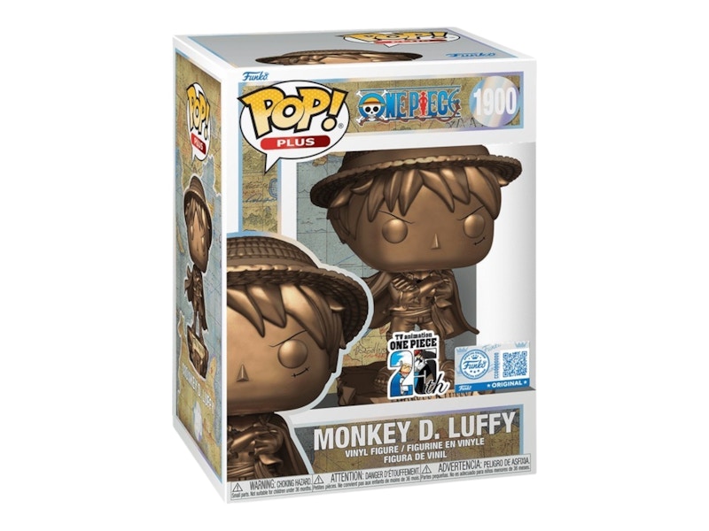 Funko Pop! Plus One Piece Monkey D. Luffy Statue (Bronze) Funko ...