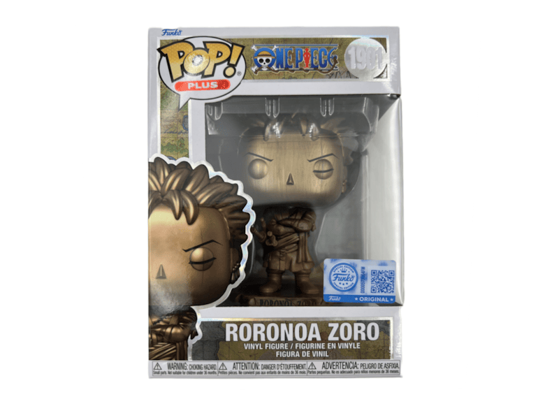 Funko Pop! Plus One Piece Roronoa Zoro Statue (Bronze) Funko Exclusive ...