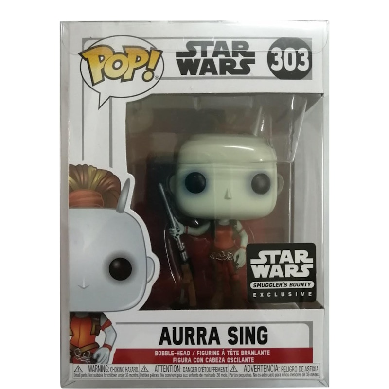 Funko Pop! Star Wars Aurra Sing Smugglers Bounty Exclusive Bobbe-Head ...
