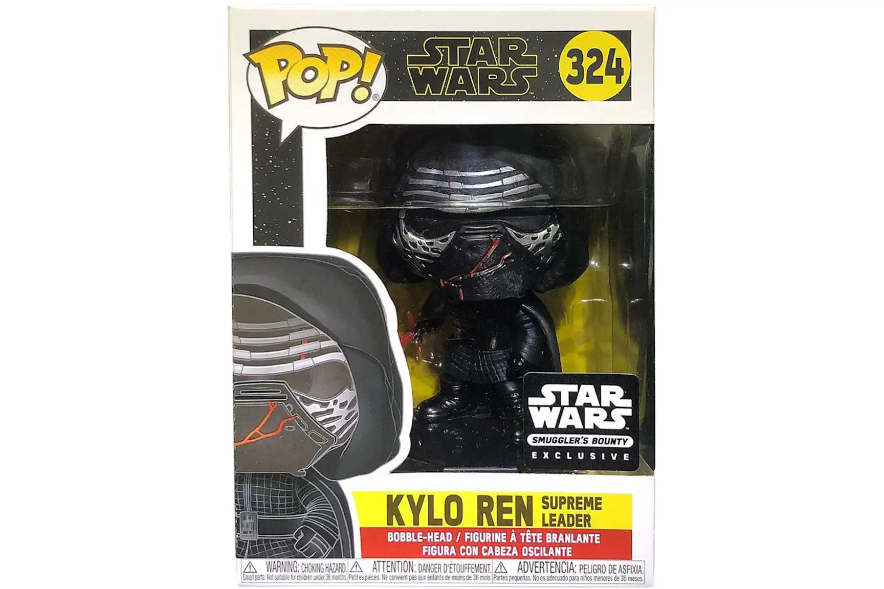 Funko Pop Star Wars Kylo Ren Supreme Leader Smugglers Bounty Exclusive Bobble Head Figure 324 Cn