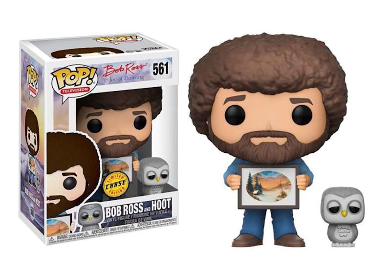 Funko Pop! Television Bob Ross the Joy of Painting Bob Ross and Hoot ...