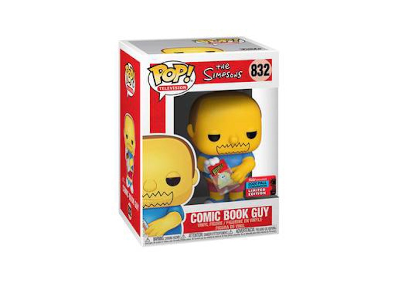 Funko Pop! Television Comic Book Guy Fall Conventuon Exclusive Figure ...