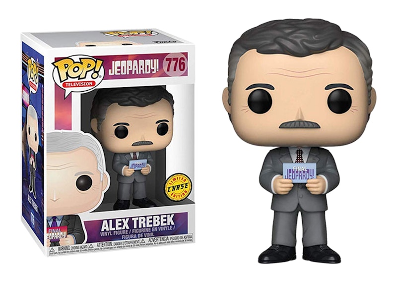 Funko Pop! Television Jeopardy Alex Trebek With Mustache (Chase) Figure ...