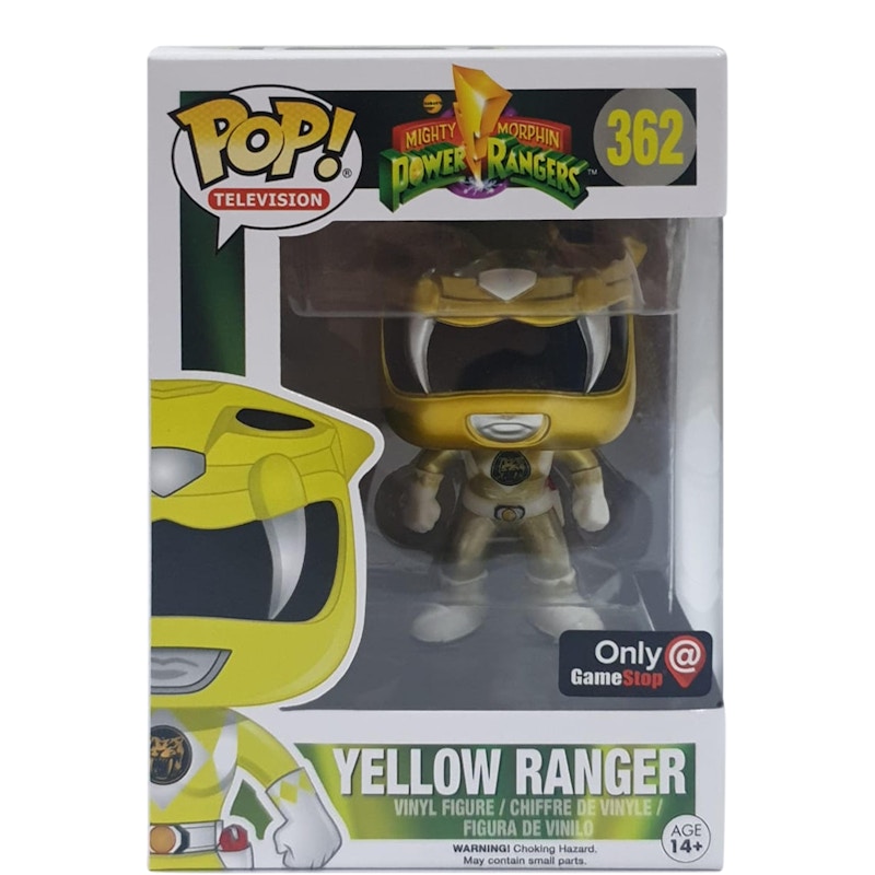 Funko Pop! Television Power Rangers Yellow Ranger GameStop Exclusive ...