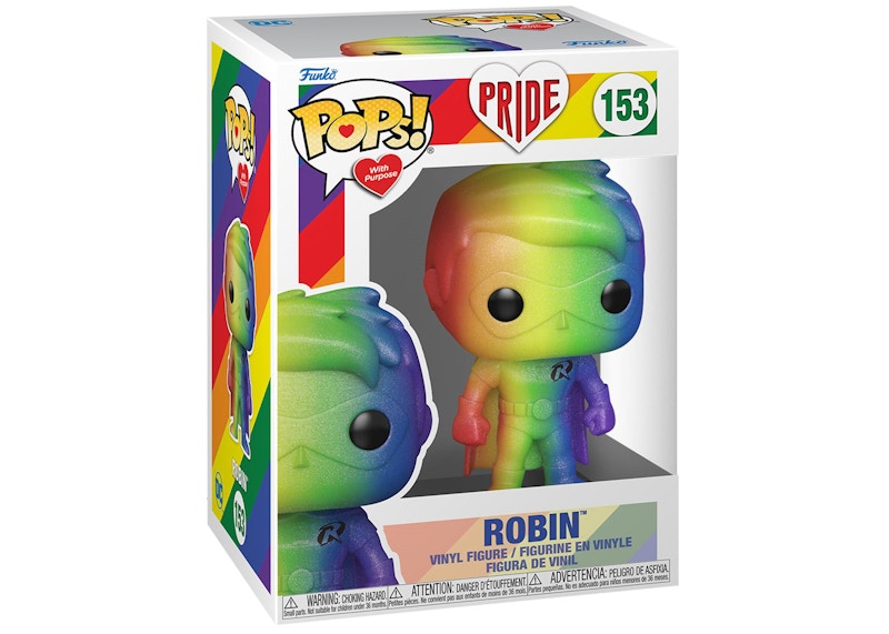 Funko Pops! with Purpose DC Comics Pride Robin Figure #153 - CN