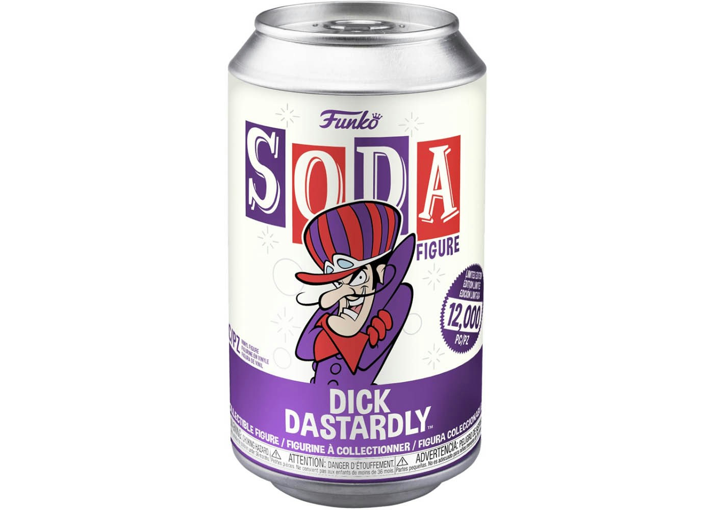 Funko Soda Hanna Barbera Dick Dastardly Figure Sealed Can